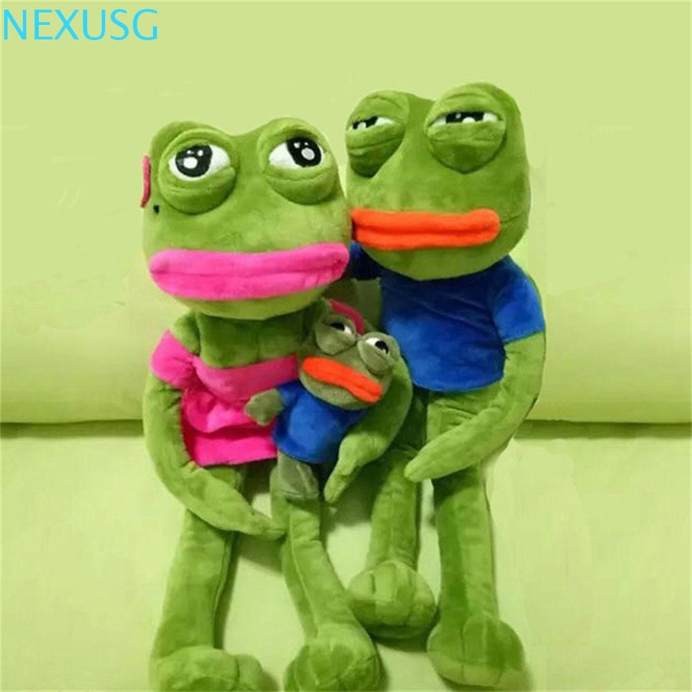 NEXUSG Frog Plush Toy Green For Kids Pepe Frog Dolls Expression Pepe ...