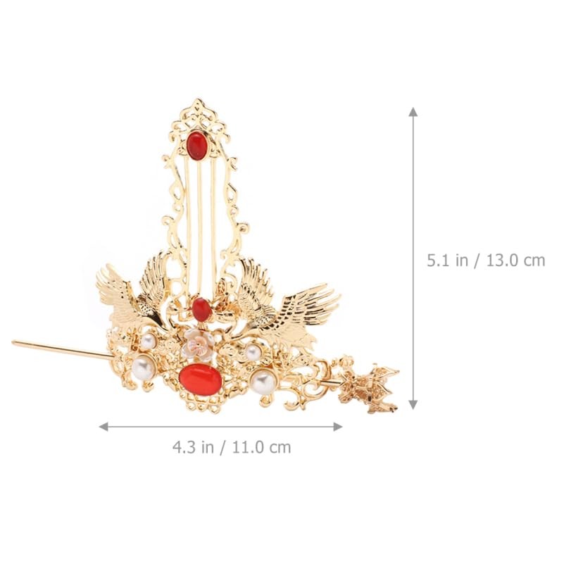 Chinese Hair Coronet Set Vintage Tassel Hair Pin Ancient Coronet Crown ...