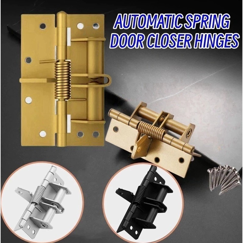 Automatic Door Closer Hinges 90 Degree Right Angle Locator Door Spring ...