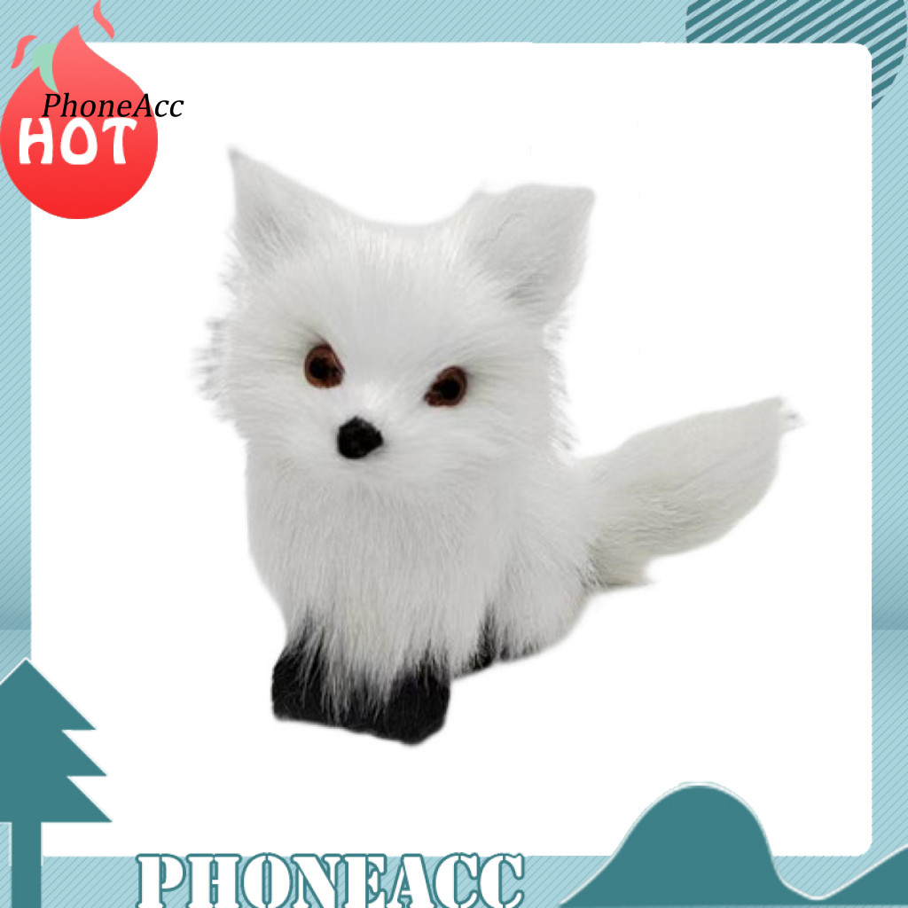 Solid Model Cute Simulation Fox Birthday Gift Fake Fox Model Figurine ...