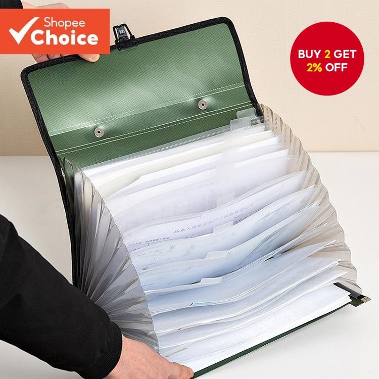 A4 Pattern Portable Organ Bag, Business Office Multi-layer Document ...