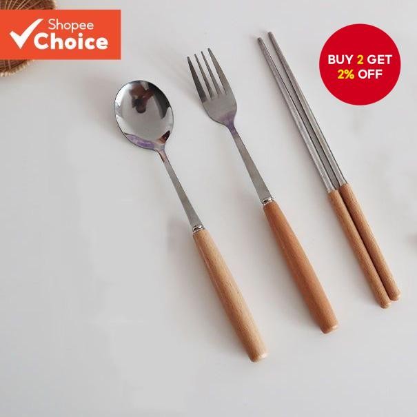 Chopsticks, spoons, forks set, student office workers, school students ...