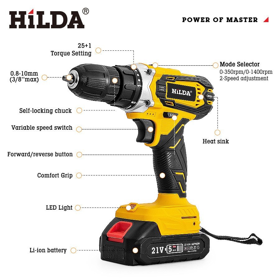 Electric hilda Rechargeable Electric Drill New Model Household ...