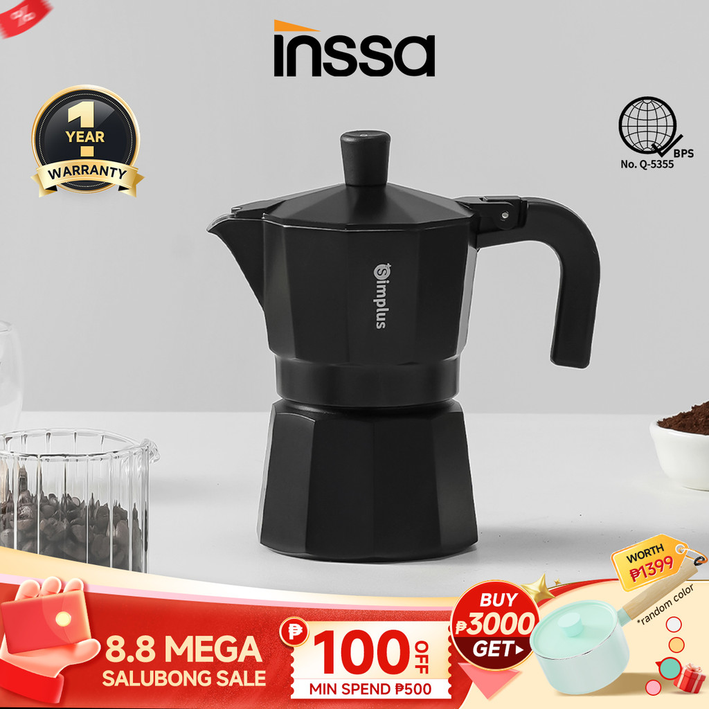 INSSA X Simplus Moka Pot Dual-Valve Pressurized Extraction Rich Oil ...
