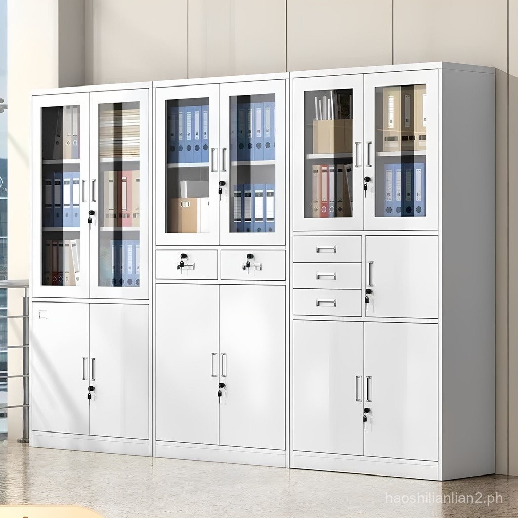 Metal File Cabinet Office Steel Document Archive Cabinet Bookcase with ...