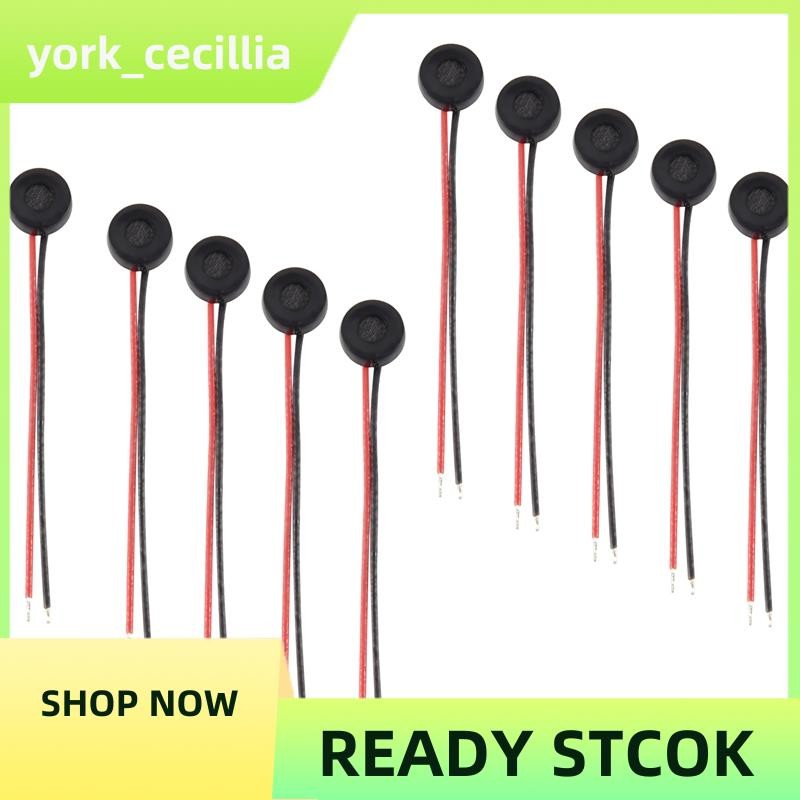 【Hot Sale】 10pcs Electret Condenser MIC 4mm x 2mm for PC Phone MP3 MP4 ...