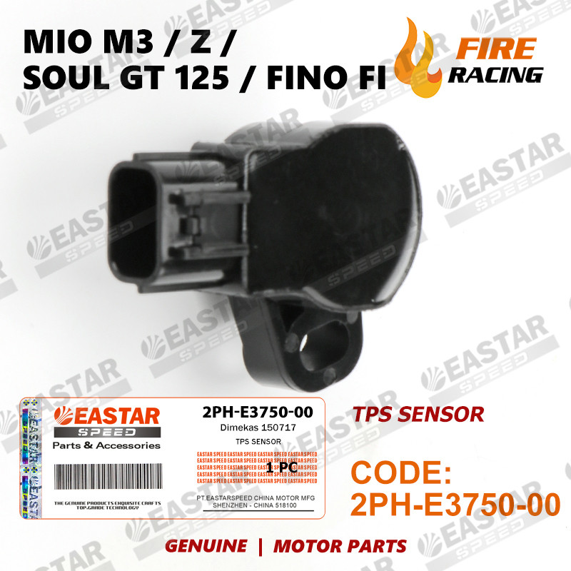 Black TPS Sensor Motor Parts Mio M3 / Z / S / Soul GT 125 / Fino FI/YTX ...