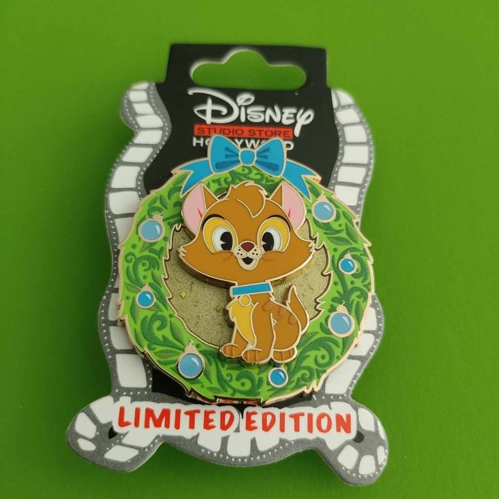 American Disney Limited Edition Mary Cat Badge Cute Suede Touch ...