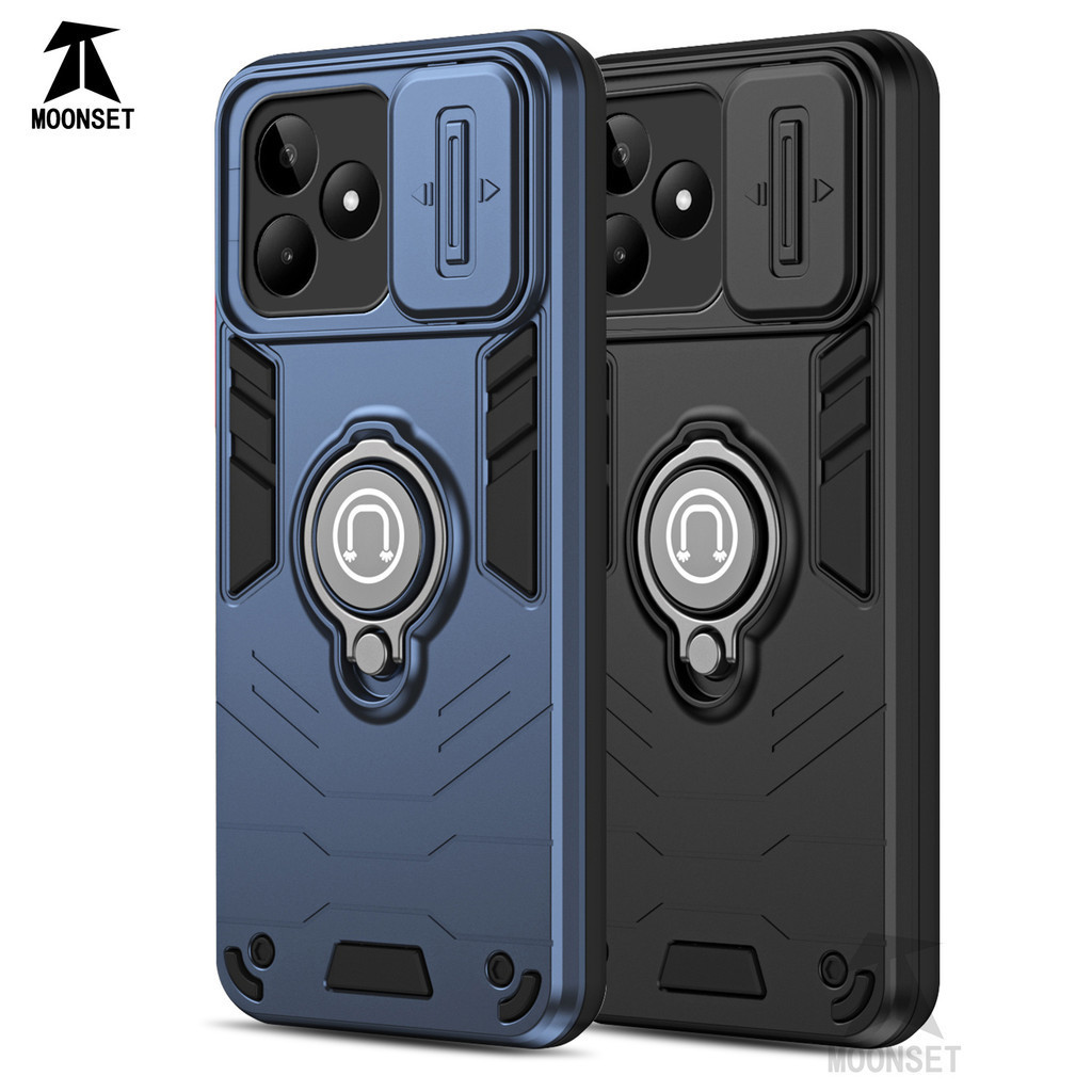 For Realme C53 / Narzo N53 / C51 Case with Kickstand Armor Back Soft ...