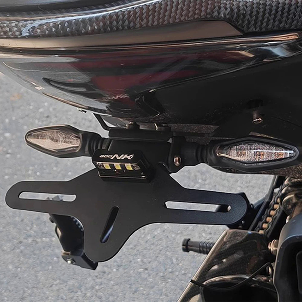 Motorcycle Rear Foldable Short Tail Stock License Plate Light Tailstock ...