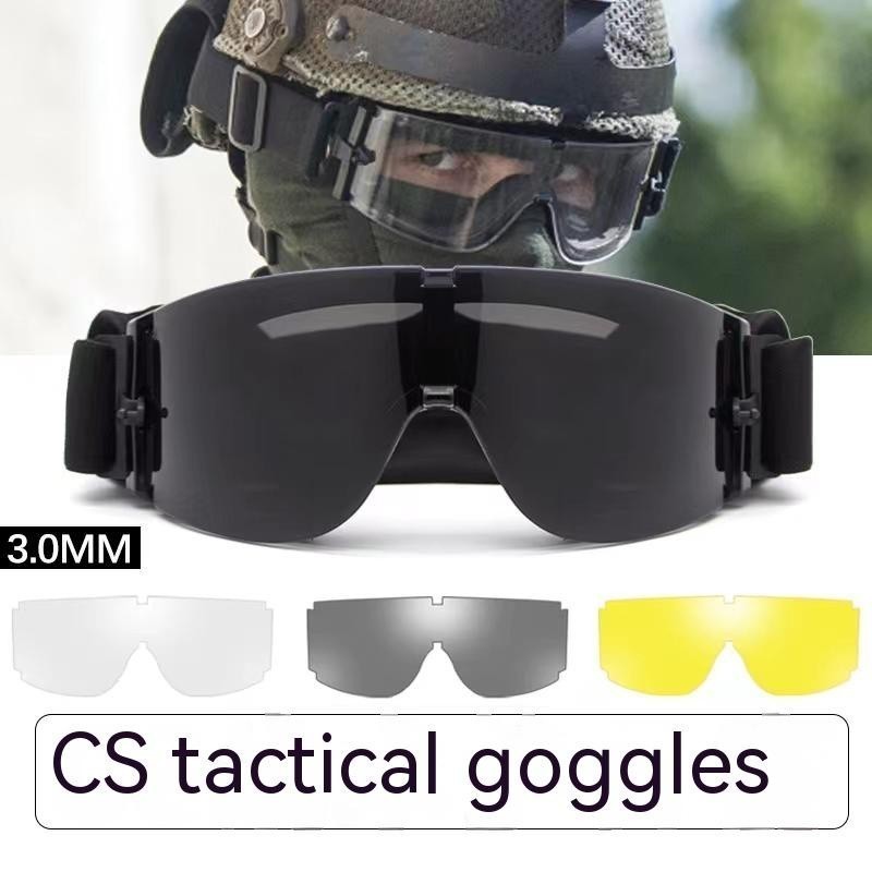 Tactical Glasses 3 Lens Set for Shooting Army Helment Military Goggles ...