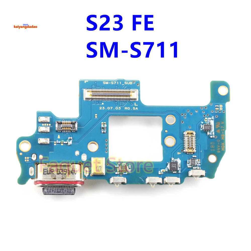Charging Port Board Flex For Samsung Galaxy S23 FE S711 Type-C Connector Dock Charger Cable ...