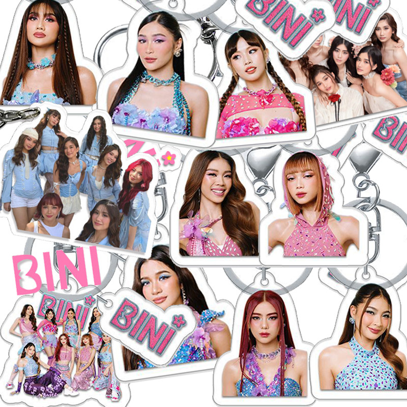 Idol Collectibles BINI Keychain 2024 Girl Group Sheena Jhoanna Mikha ...