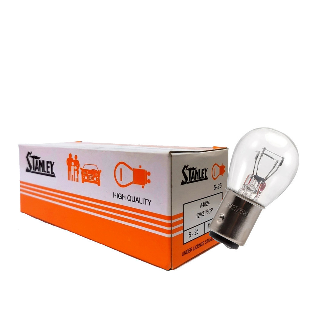 Stanley Taillight Bulb S25 12V 21/6CP DOUBLE CONTACT | Shopee Philippines