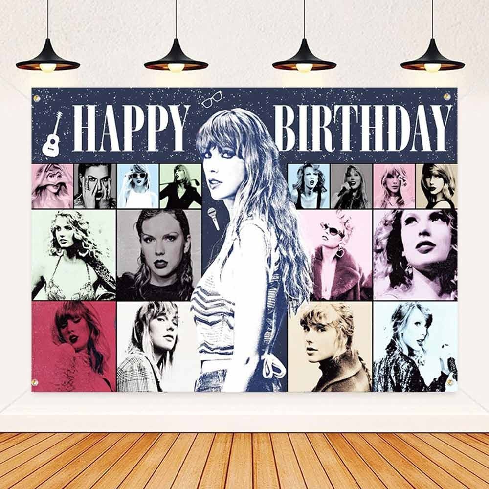Taylor Swift Backdrop Photo studio Background Party Birthday Banner ...