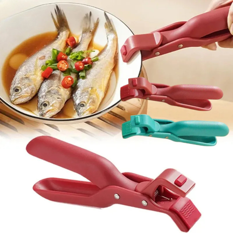 【COD】Multi-function Silicone Anti Scalding Clip Meal Bowls Tongs Non ...