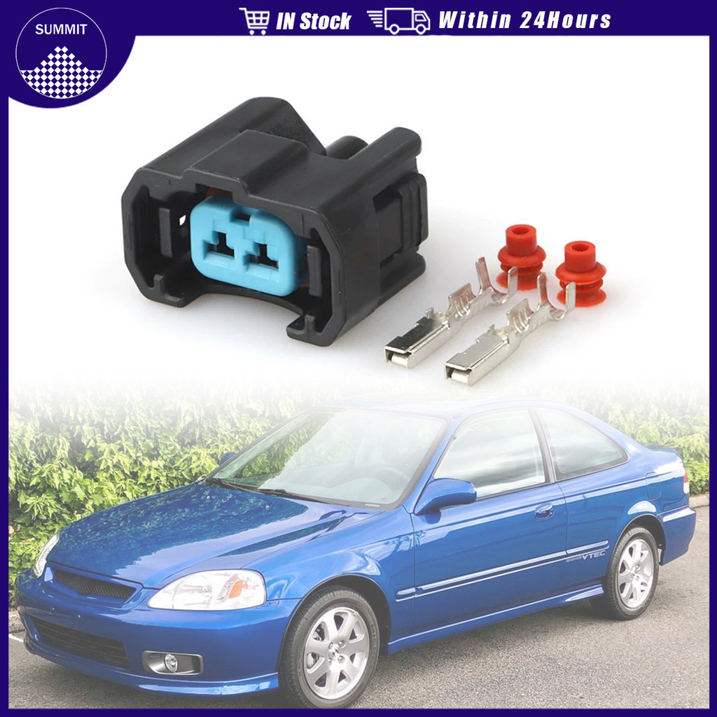 2Pin Injector Adaptor Auto Waterproof Connector Fuel Injector Plug ...