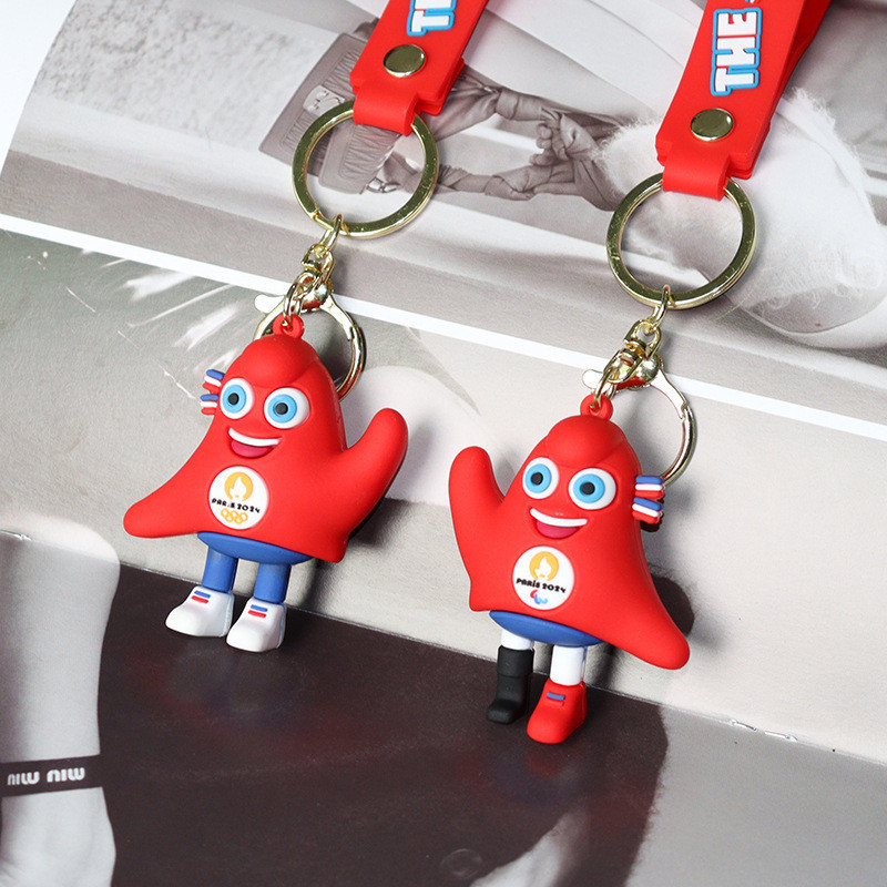 2024 Olympic Games Paris 2024 The Phryge Keychain Cute Backpack Pendant ...