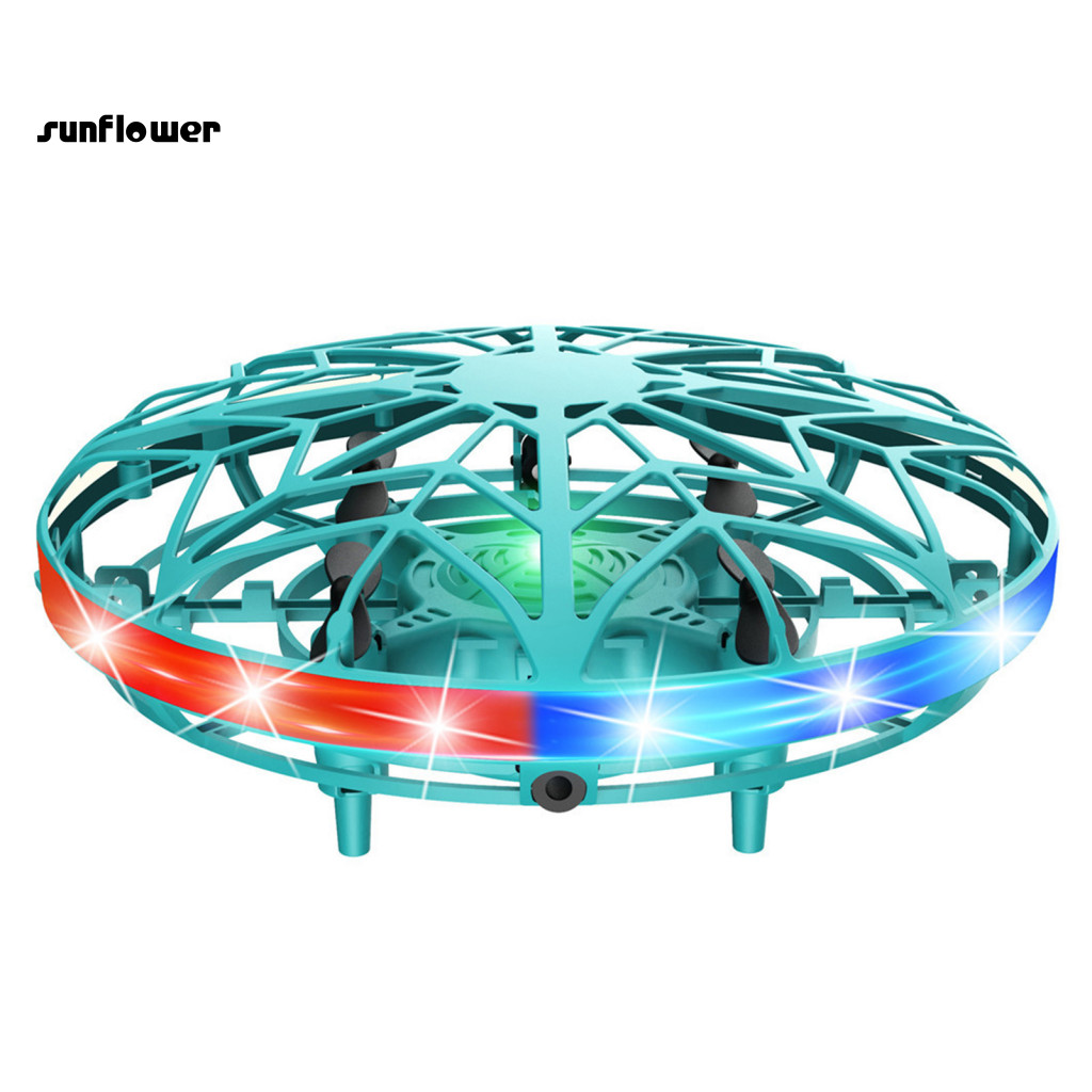 SU Colorful Four-Axis UFO Drone Smart Aircraft Induction Hand Control ...