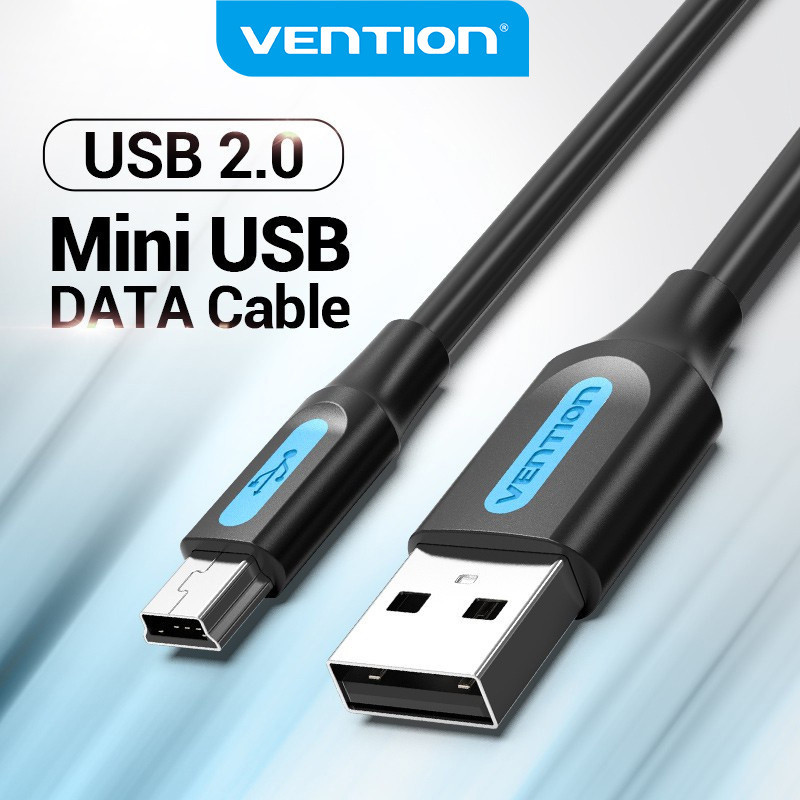 Vention USB 2.0 Mini 2A 480Mbps USB Data Cable for Camera Mp3 Mp4 ...