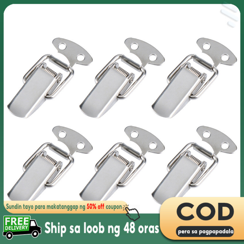 6Pcs Set Stainless Steel Tension Lock Cap Lock Cabinet Boxes Spring ...