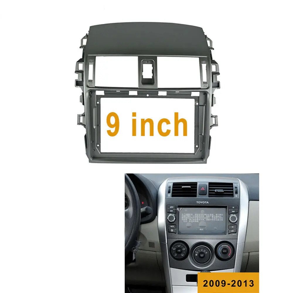 9 Inch Car Radio Fascia Panel For TOYOTA Corolla Altis 2009-2013 stereo ...