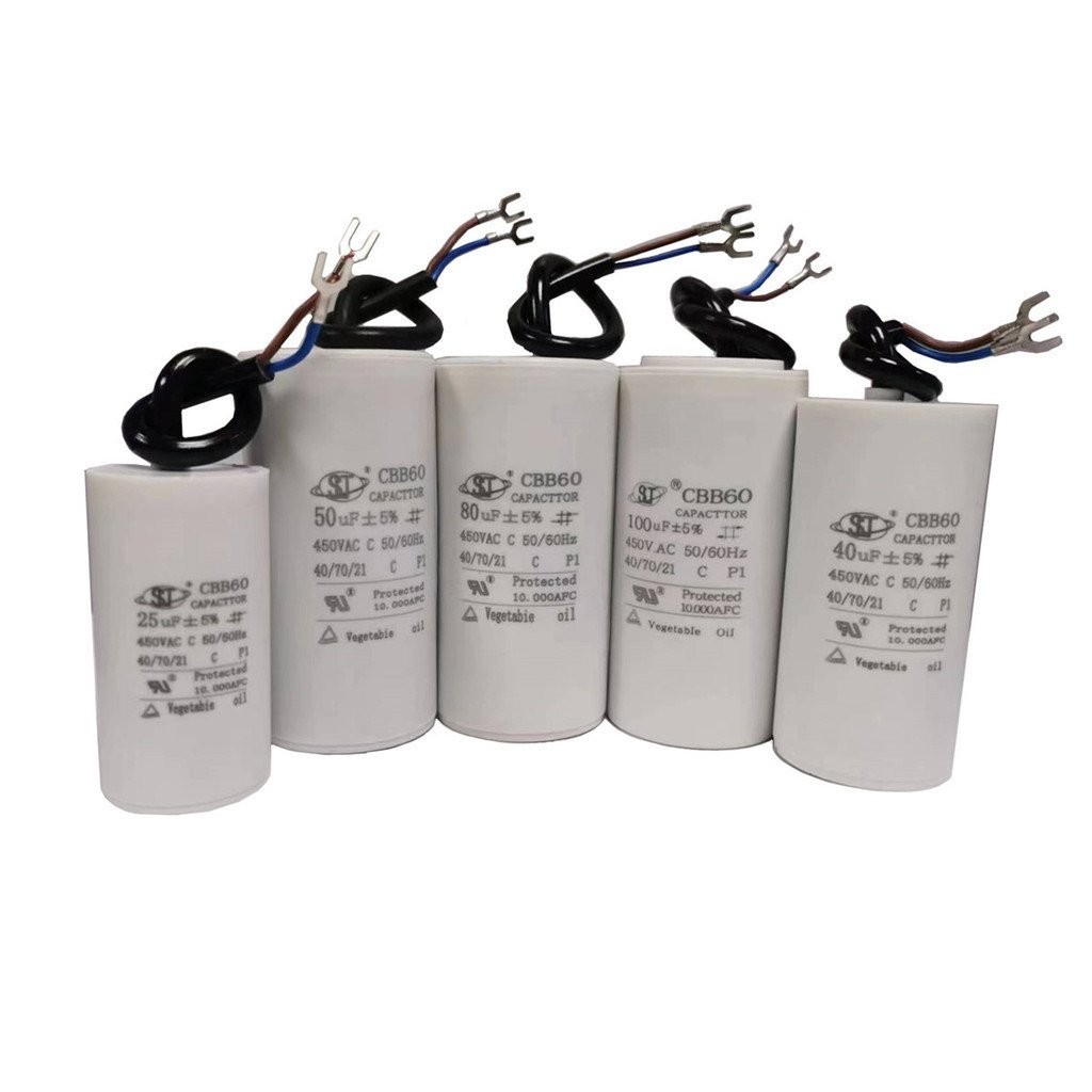 Motor Run Capacitors CBB60 450V AC Starting Capacitor 4/5/6/8/10/12/14 ...