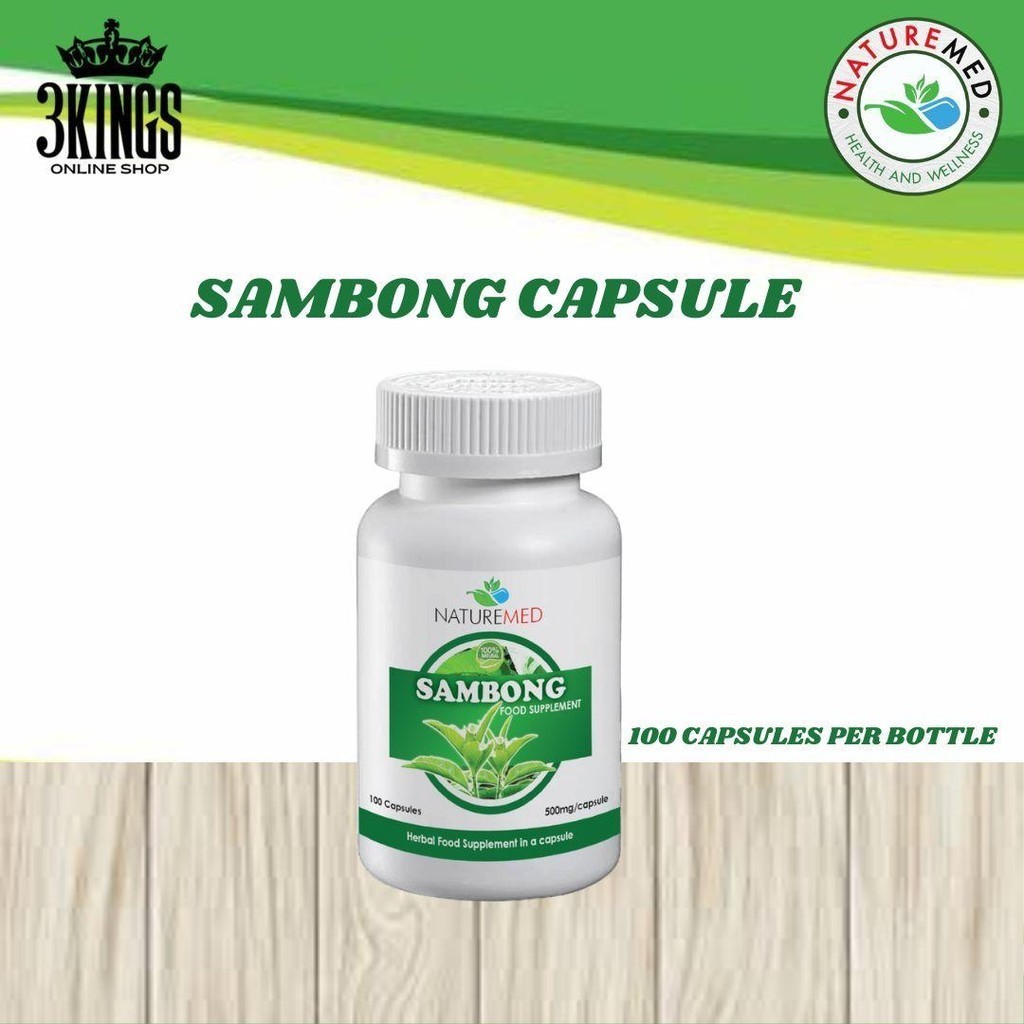 SAMBONG CAPSULE (NATUREMED) 50mg per Capsule | 100 Capsules per Bottle ...