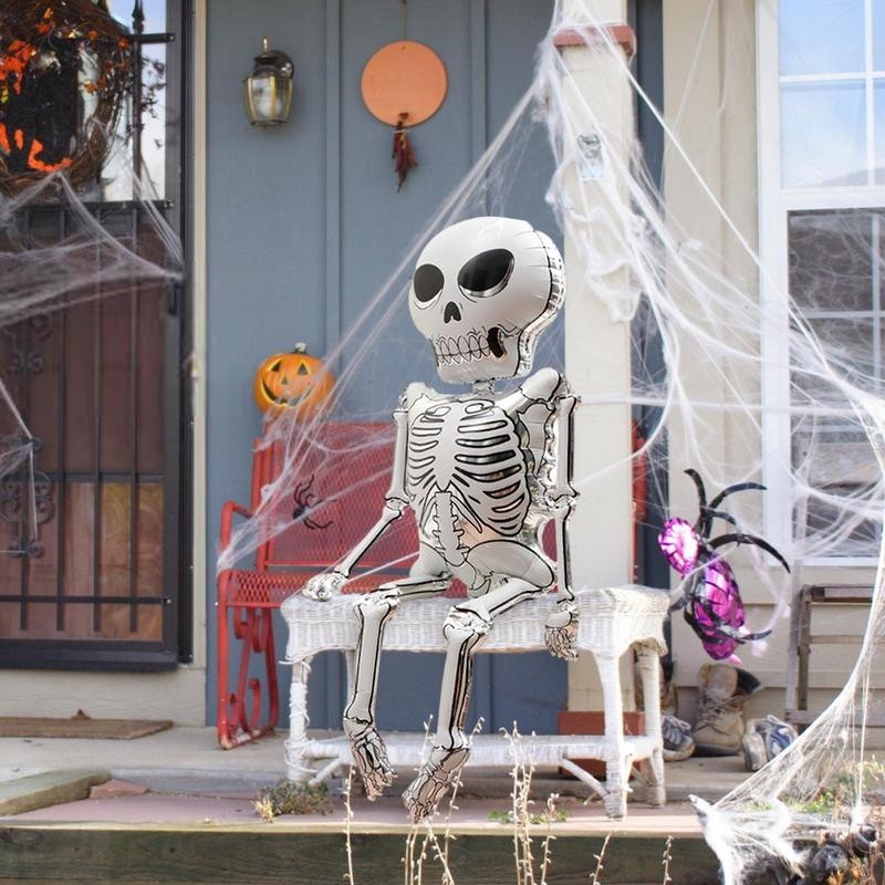 Halloween Inflatable Skeleton Man Balloons Blood Spider Decorations ...