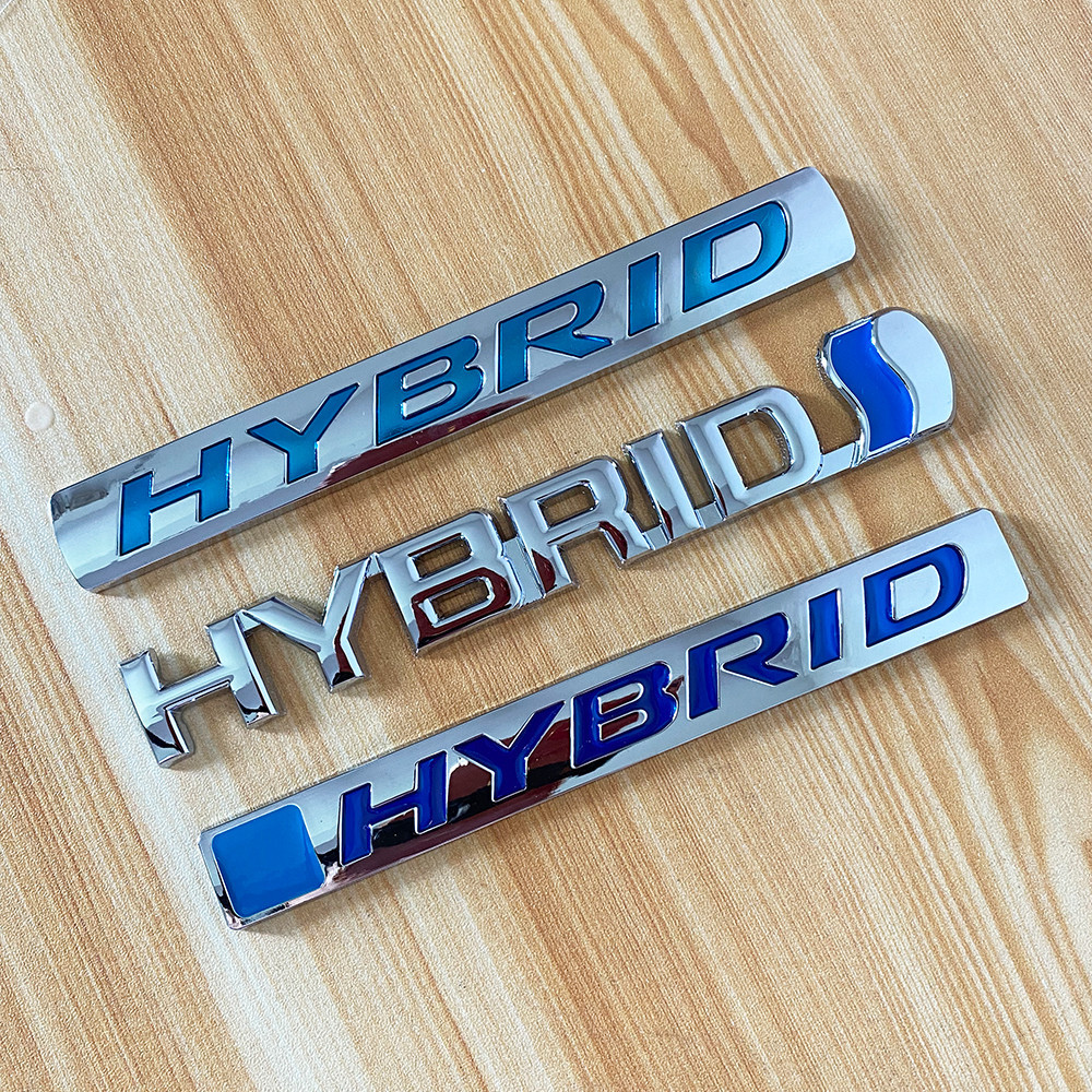 3D Metal Hybrid Logo Sticker Car Side Fender Emblem Badge Decal for ...