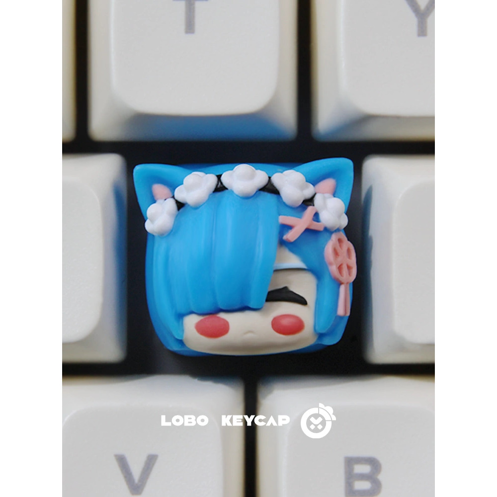 Small Carrot Unique Keycap Two-Dimensional Anime Theme Art Keycap Rem ...