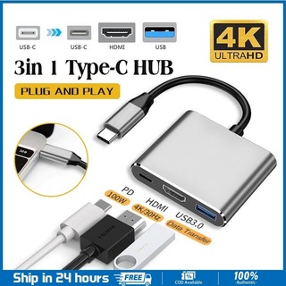 USB C to HDMI Adapter 3 in 1 Type-C OTG Hub Type C Adapter to HDMI ...