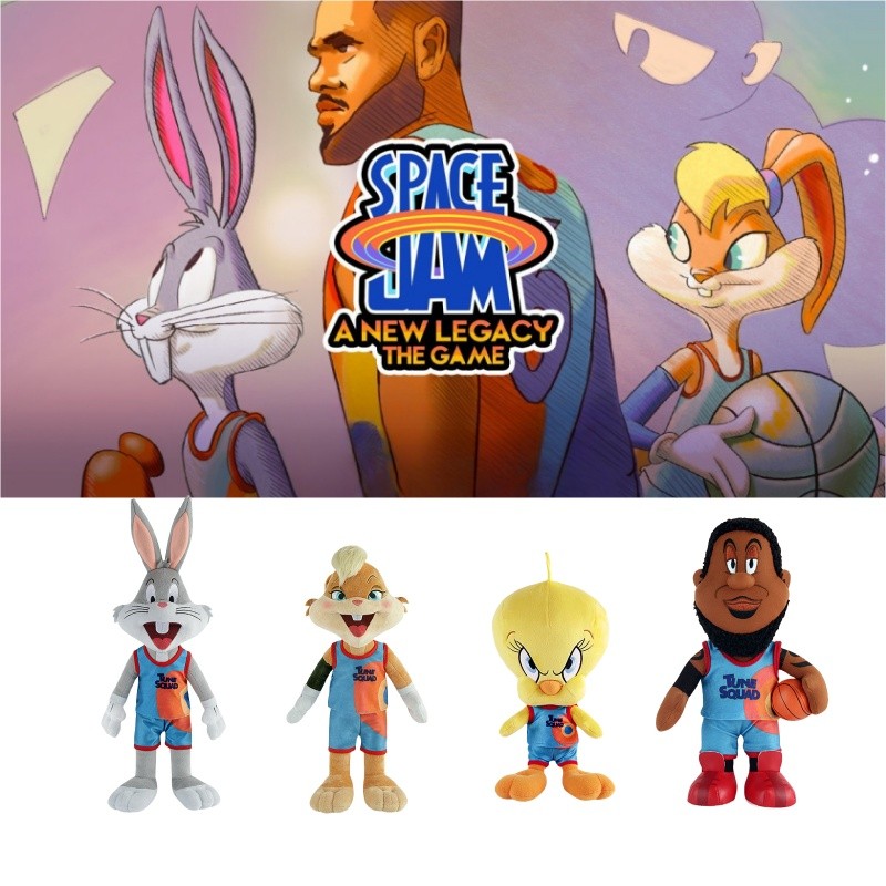 Space Jam: A New Legacy Plush Toy Set - Bugs Bunny & Friends Basketball ...