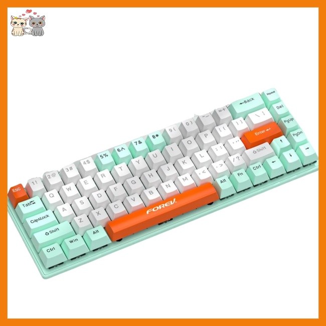SA Q68 Wired Gaming Keyboard 68 Keys Compact Wired Keyboard RGB Backlit ...