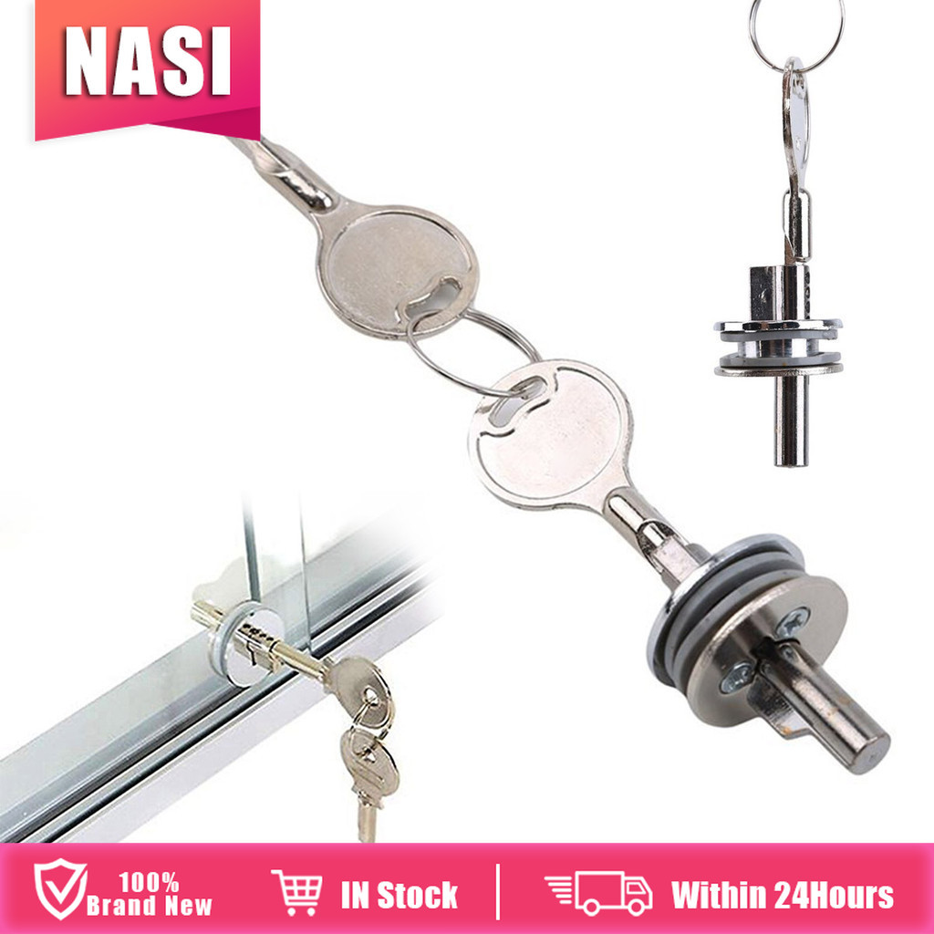 Cabinet Lock with Key Jewelry Cabinet with Sliding Glass Door Lock Zinc ...