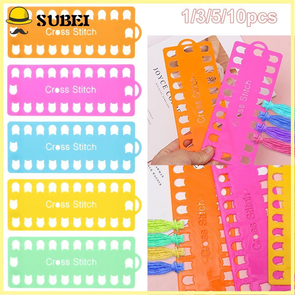 SUBEI1I Plastic Thread Board Storage Handmade Threading Row Line Tool ...