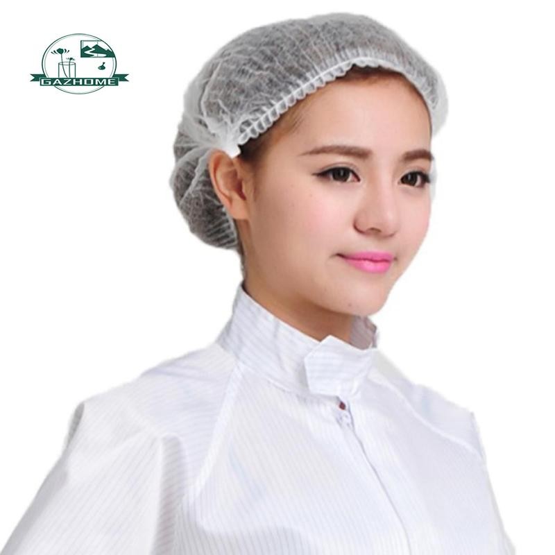 100 Pieces Hair Head Covers Net Bouffant Cap Non Woven Nets Head ...