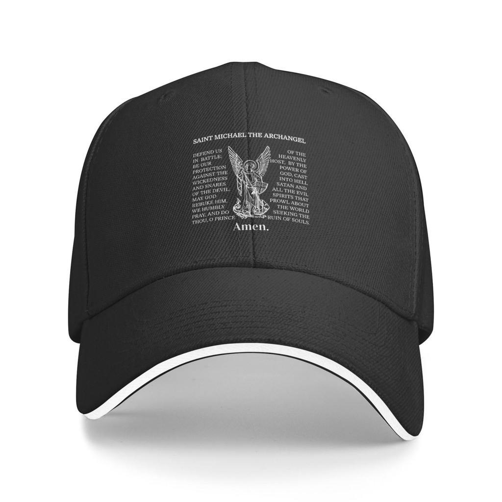 Fashion 100% Cotton Baseball cap Saint St Michael Prayer Catholic ...