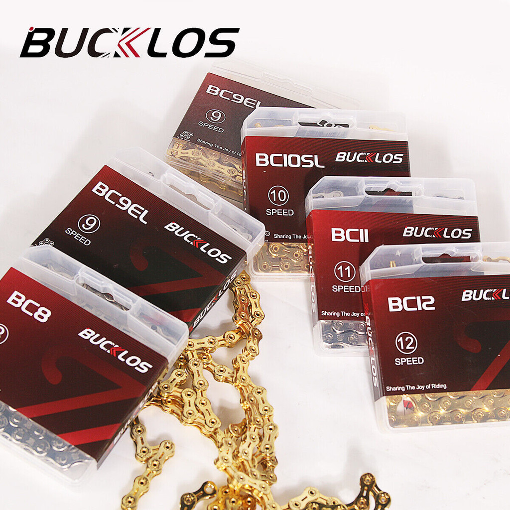 BUCKLOS Bike 8 Speed Chain for MTB Chain 8/9/10/11/12 Light Weight ...
