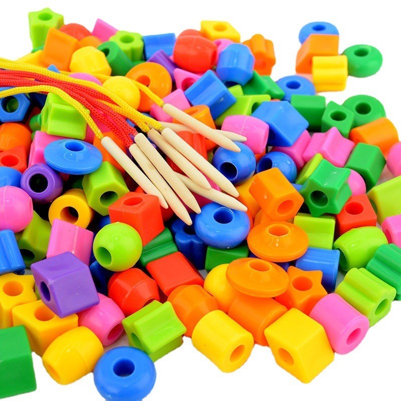 Lacing Beads for Toddlers Educational Montessori Preschool Activities ...