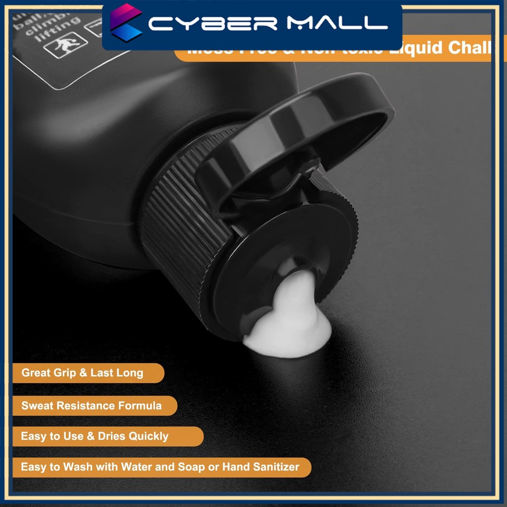 Liquid Gym Chalk Grip Fitness Lifting Gym Workout Body Building Power ...