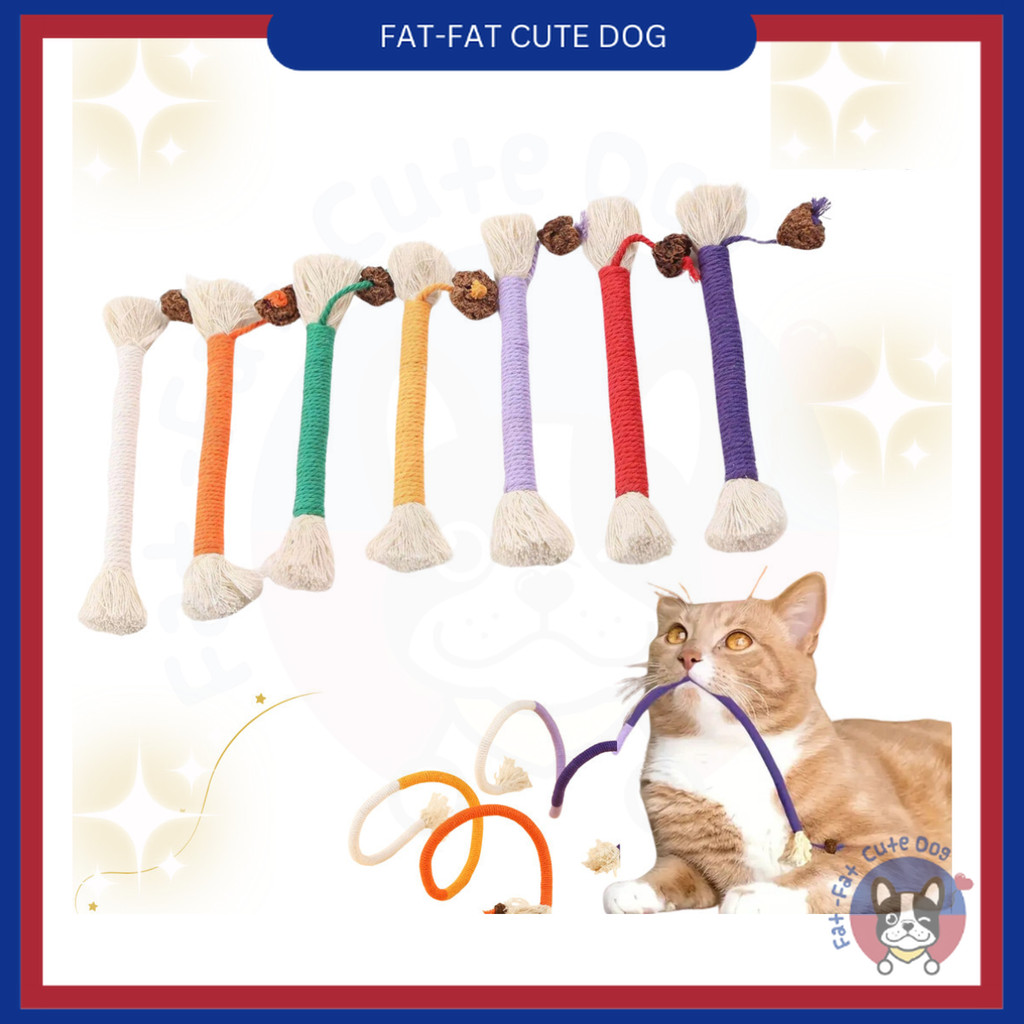Cat Teether Toy Rope Chewing Interactive Teething Toy | Shopee Philippines