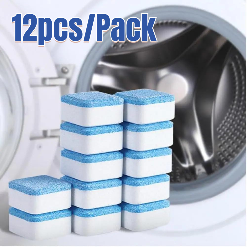 12pcs/Pack Washing Machine Cleaner Descaler, Deep Cleaning Tablets for ...