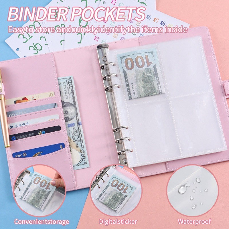 100 Days Envelope Challenge Binder A5 Money Savings Notebook Challenge ...