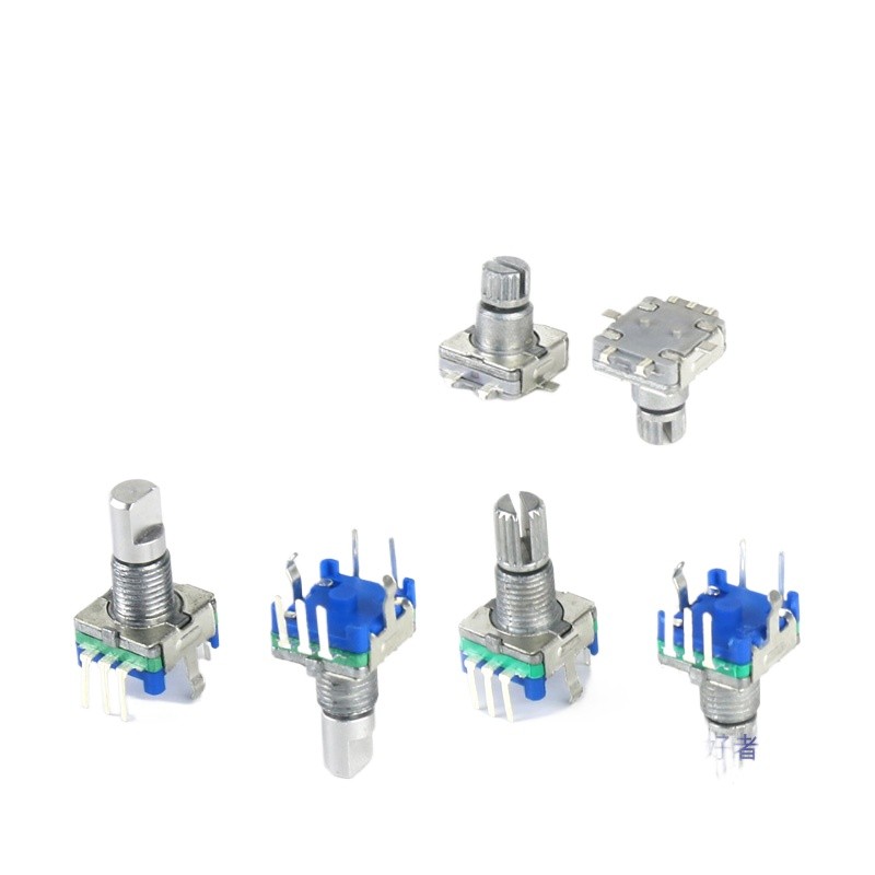 EC11 rotary encoder half shaft with key switch 10mm plum handle 15 ...