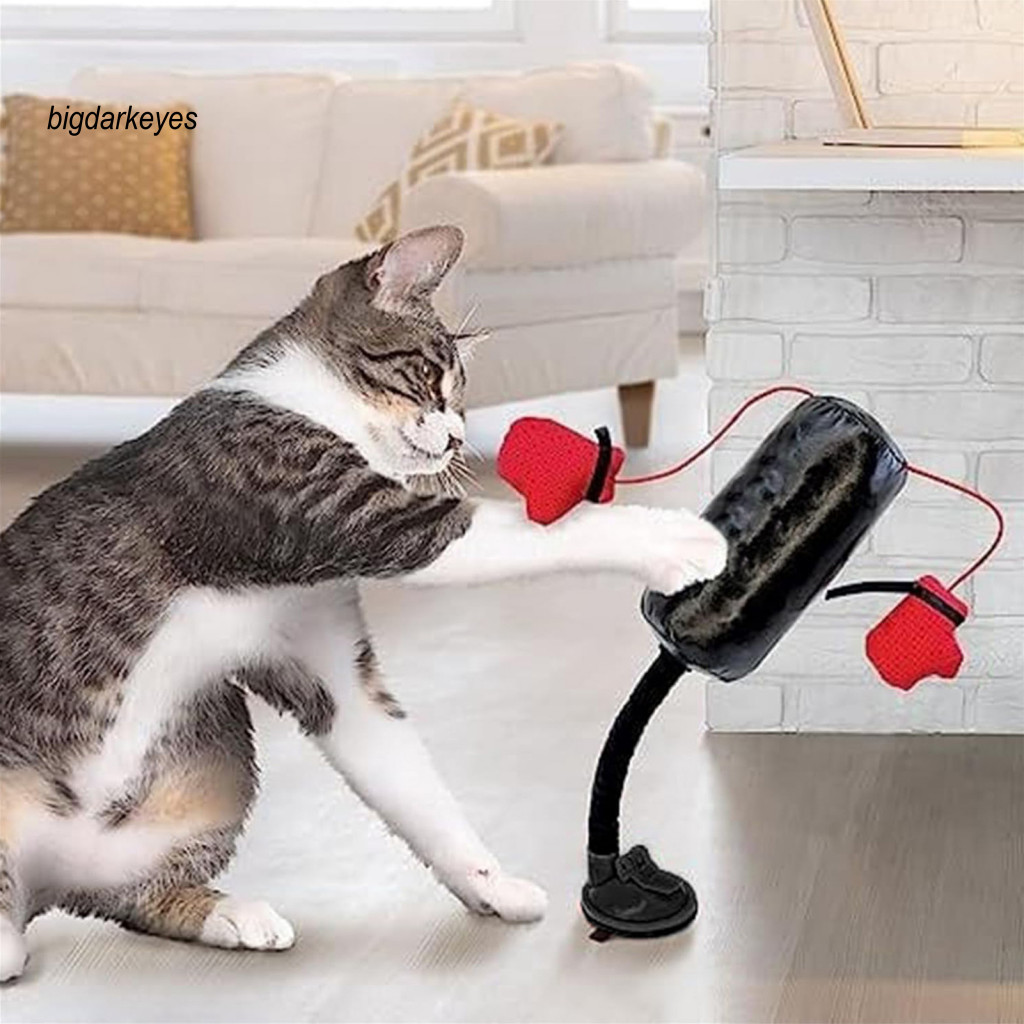 Spring Action Cat Toy Cat Toy with Bells Cat Punching Bag Toy with ...