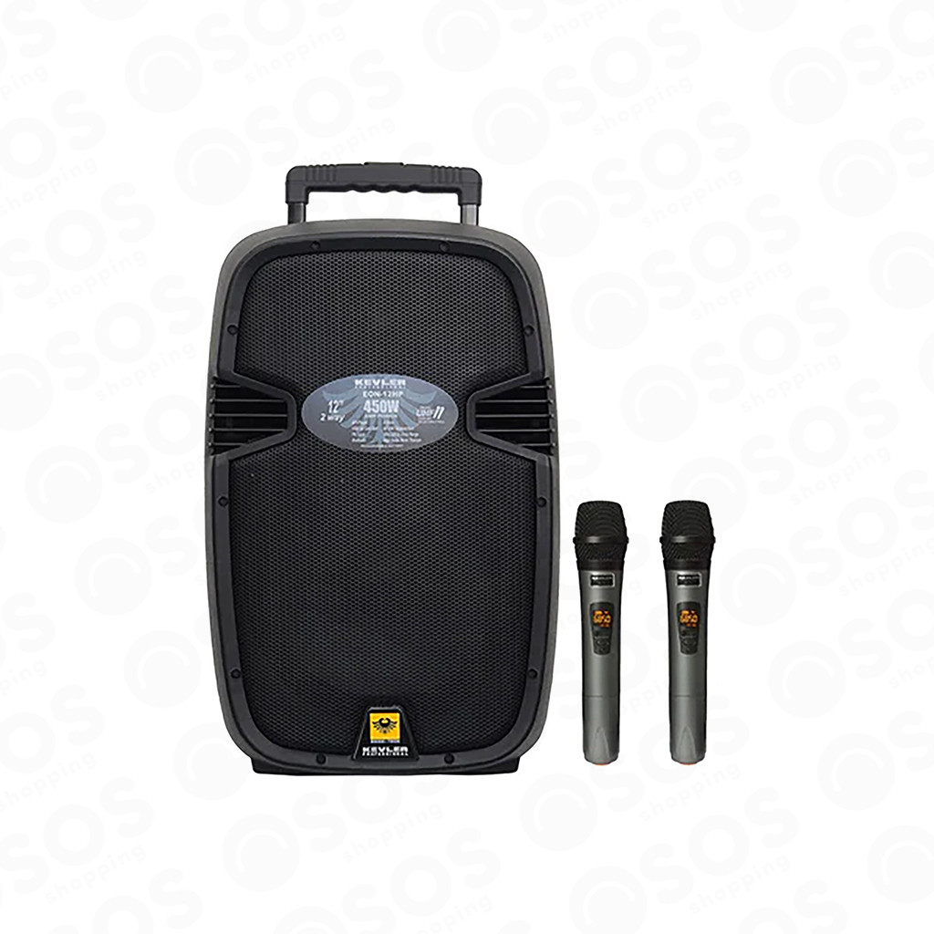 KEVLER 12 inches 2 Way Full Range Portable PA Active Loud Speaker ...
