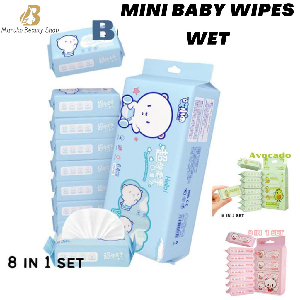 Mini Wet Wipes Baby Clean Face Wipes Portable Sachet | Shopee Philippines