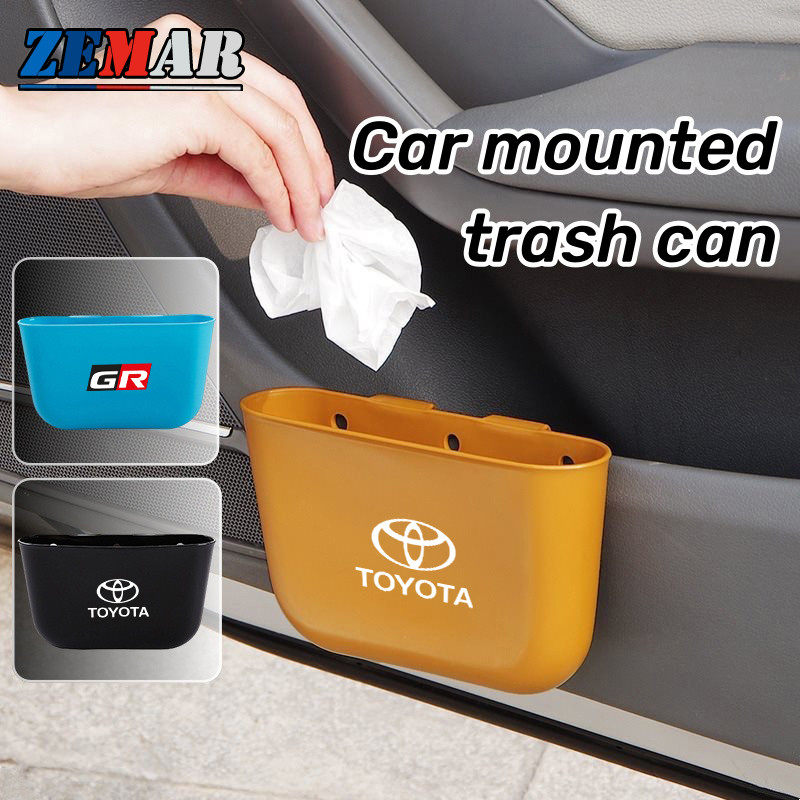 Toyota Car Inside Trash Can Hanging Dustbin Storage Box Organizer Car ...