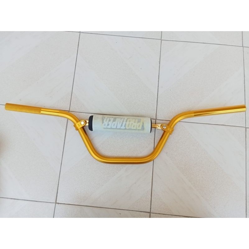 Universal Handle Bar High Bend with Foam / Padding Pro Taper Gold Hi ...